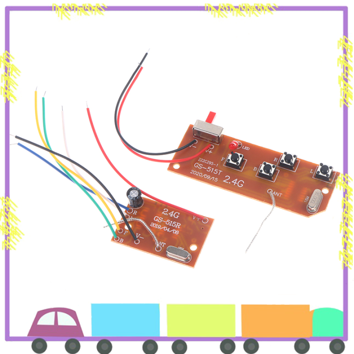 Kyasi 2.4G 4CH RC Remote Control 27MHz Circuit PCB Transmitter Receiver ...