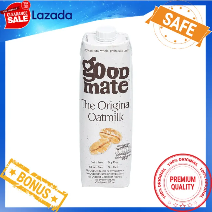 GOODMATE ORIGINAL OAT MILK 1000 ML.กู๊ดเมท นมโอ๊ต ออริจินอล 1000มล. ...