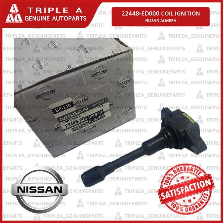 22448-ED000 100% Genuine Ignition Plug Coil Nissan Almera Coil Ignition ...
