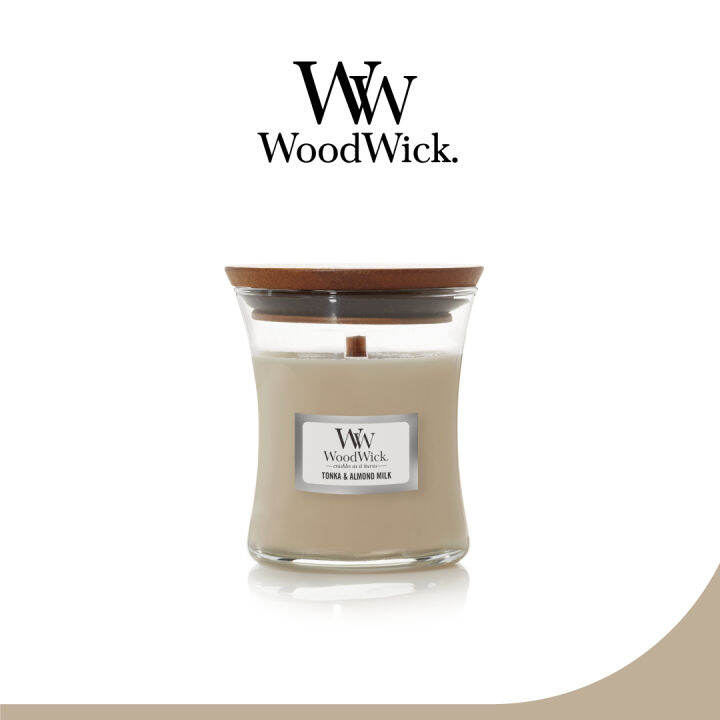 WoodWick Hourglass Jar 3oz Small, Tonka & Alamond Milk | Lazada PH