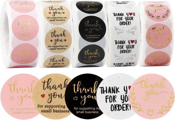 Thank You Sticker | 500 pcs | Self Adhesive Label | Sticker for ...