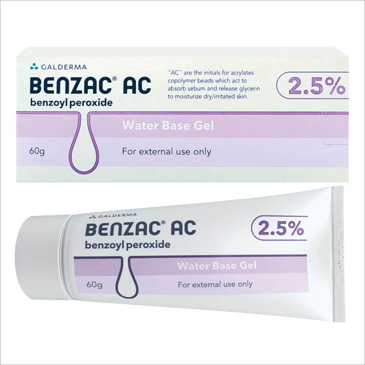 BENZAC AC 2.5% Benzoyl Peroxide Gel 60 g | Lazada PH