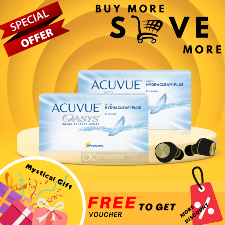 ACUVUE OASYS 2-WEEK with HYDRACLEAR® PLUS - 6pcs | Lazada