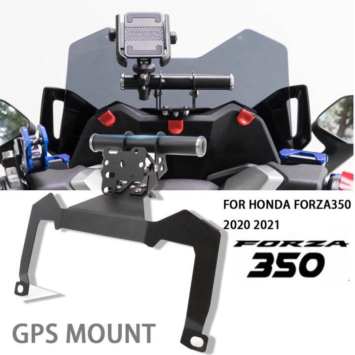 รถจักรยานยนต์ด้านหน้าขาตั้งโทรศัพท์ผู้ถือ GPS Navigaton แผ่นยึด2021 2020สำหรับ Honda สำหรับ ...
