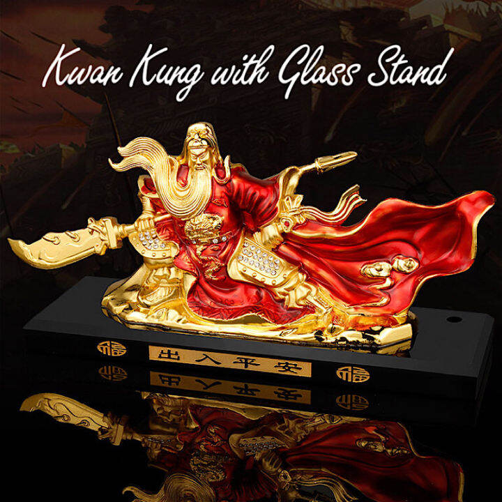 Fengshui Kwan Kung God Of Wealth Kuan Kung Guan Gong with Stand For ...