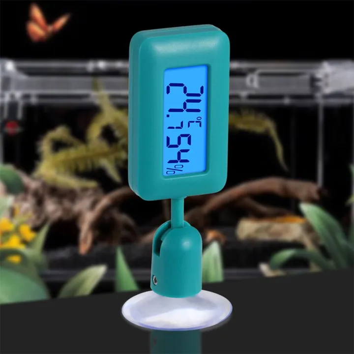 Digital Thermometer Hygrometer Meter for Reptile Turtle Terrarium ...