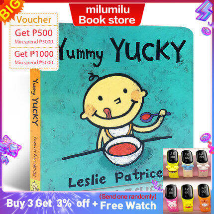 milumilu Original Children Popular Books Yummy Yucky Leslie Patricelli Board Book Colouring ...