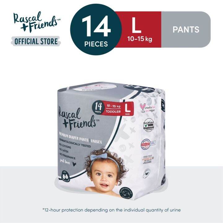 Rascal Friends Large Diaper Pants Convenience Pack 14 Pads | Lazada PH