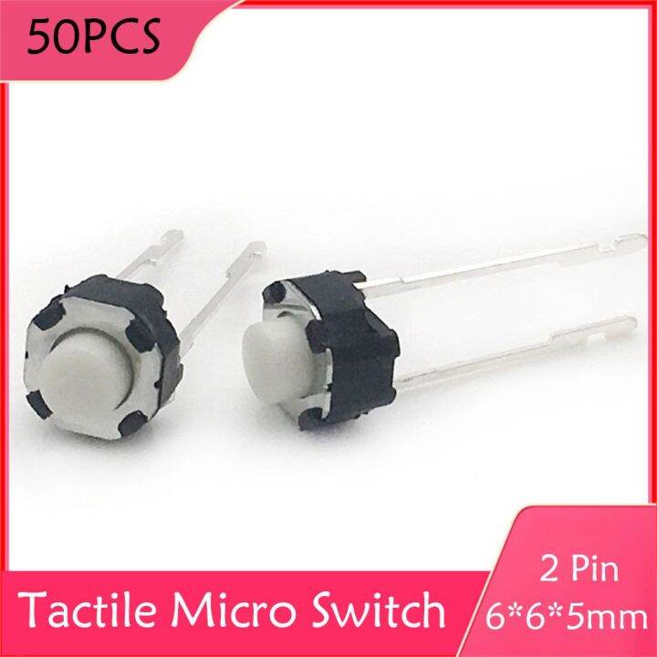 YH4F 50PCS Durable Vertical Push Button Power Switch Tact Switch ...