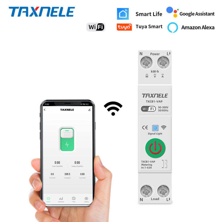 63A TUYA WiFi MCB Smart Circuit Breaker Over Current Under Voltage ... 63A TUYA WiFi MCB Smart Circuit Breaker Over Current Under Voltage ...