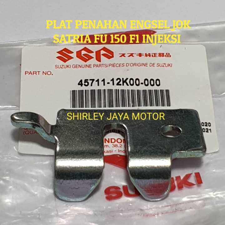 PLAT PENAHAN TAHANAN ENGSEL JOK SATRIA FU 150 FI F1 INJEKSI ORISINIL SGP 45711-12K00-000 ...