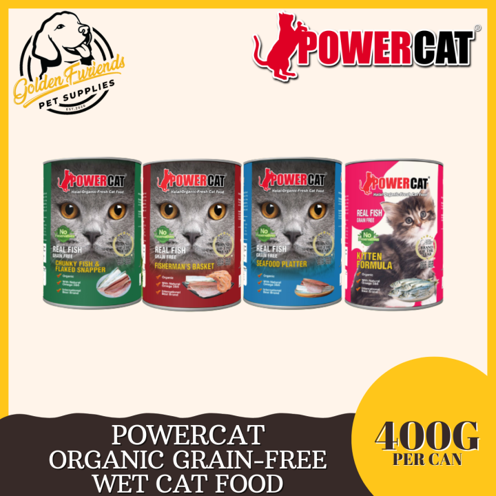 Powercat Organic Grain-Free Wet Cat Food 400G Can | Lazada PH