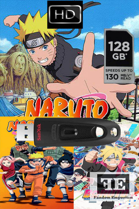 Naruto USB Flash drive Anime Naruto Boruto episodes fandom emporium ...