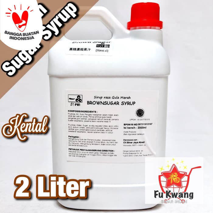 [Khusus Gosend] Brown Sugar Syrup Sirup Gula Merah Aren Kental 2 liter ...