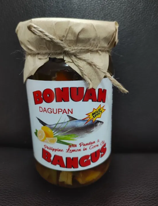 Dagupan Bottled Bangus with Pandan & Lemon in Corn Oil Mild Spicy ...