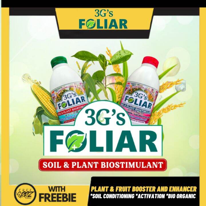 3G's Foliar 1liter Soil and Plant Biostimulant Insecticide (BUY ONE GET ...