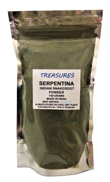 Treasures Serpentina - Indian Snakeroot Powder - 100% Pure From India ...