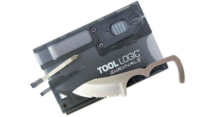 SOG Tool Logic Survival Card II Ultra Slim Card Tool with Red LED ...