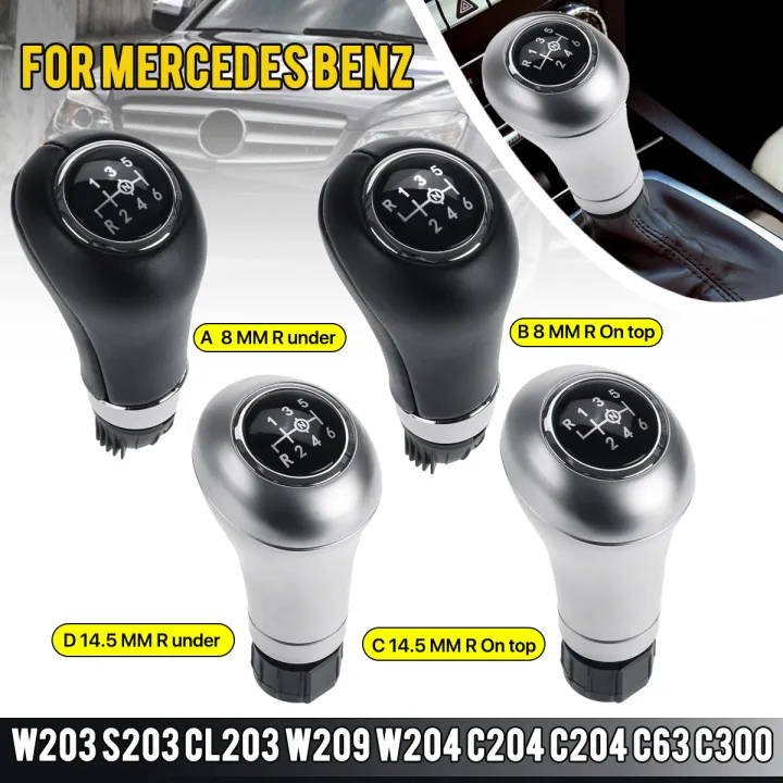 หัวเกียร์เปลี่ยนเกียร์6สปีด1ชิ้น,สำหรับ Mercedes/Benz W203 S203 CL203 W209 W204 C204 C63 C300 ...