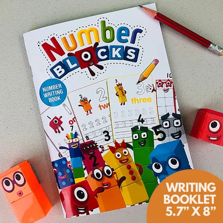 Numberblocks Number Blocks Writing Tracing Practice Book Booklet Covers ...