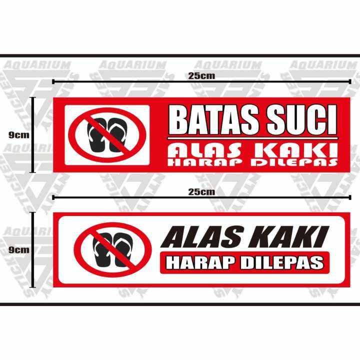 Stiker batas suci/sticker alas kaki harap dilepas | Lazada Indonesia