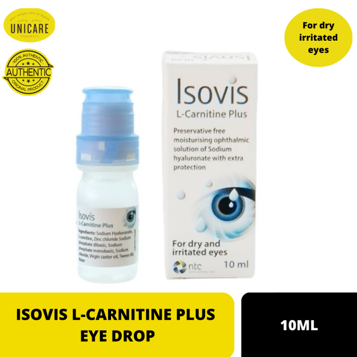 ISOVIS L-CARNITINE PLUS EYE DROP 10ML | Lazada