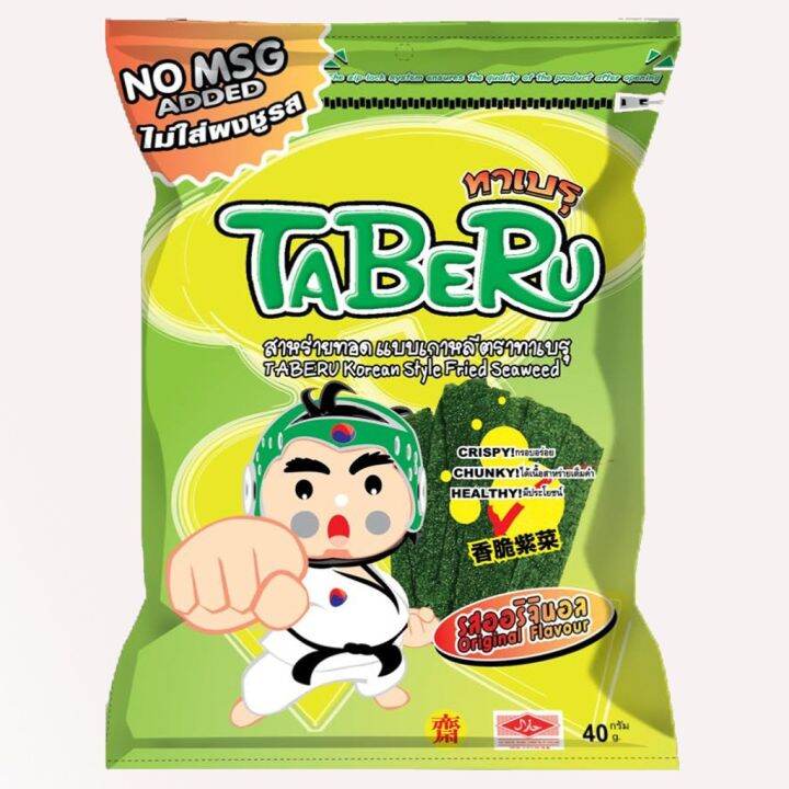 Taberu Fried seaweed Original flavour 40g | Lazada PH