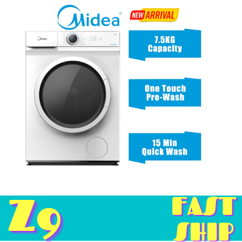 Midea Washing Machine (7.5KG) Quick Wash Front Load Washer MF100W75 ...
