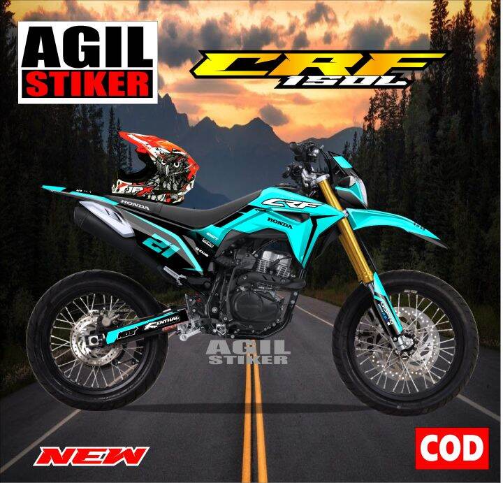 Sticker setiker stiker decal CRF 150 L minimalis Fullbody-Dekal stiker Trail Supermoto 22 ...