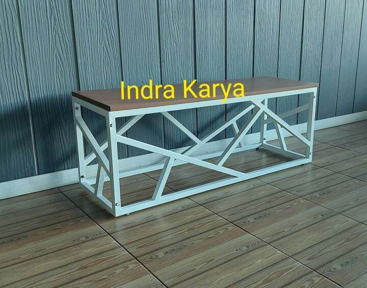 Kursi panjang / bench besi model minimalis | Lazada Indonesia
