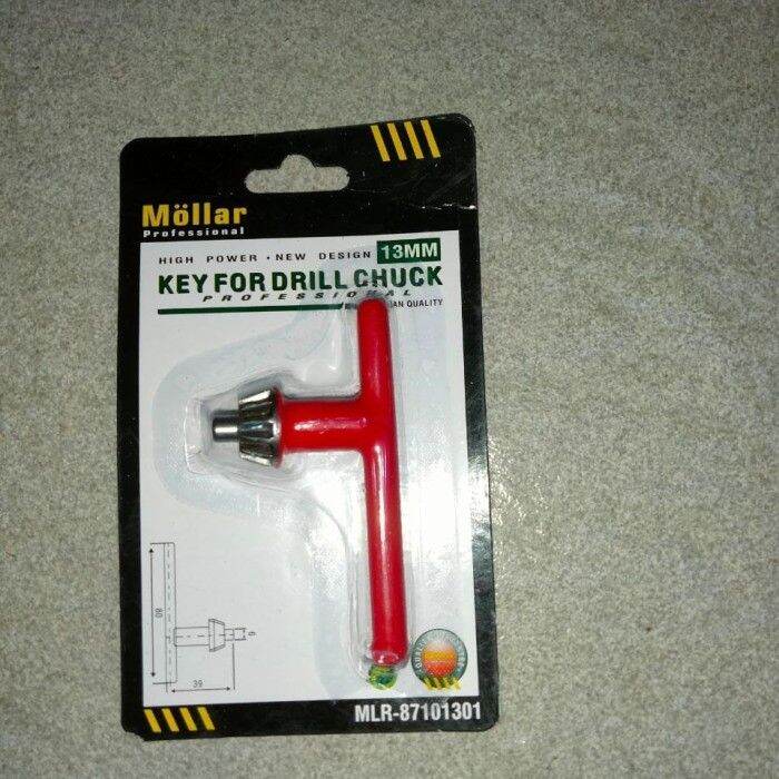 MOLLAR kunci kepala bor 13 MM drill chuck key alat pembuka bor 13mm ...