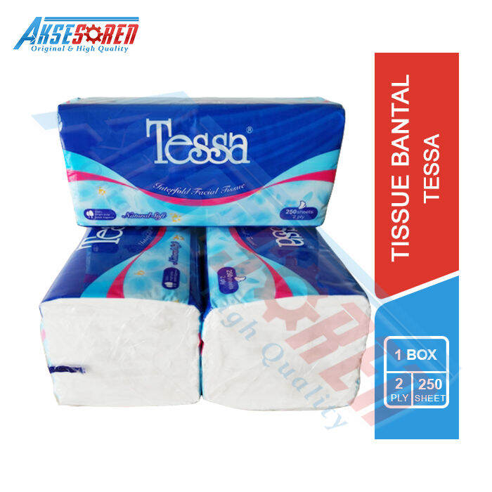 Tissue Natural Soft Tessa 250 Sheet [2 Ply] / Tissu Tesa 250 / Tisu ...