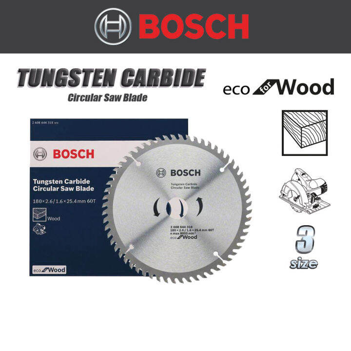 BOSCH Eco for Wood / Aluminium Tungsten Carbide Circular Saw Blade 7" 9 ...
