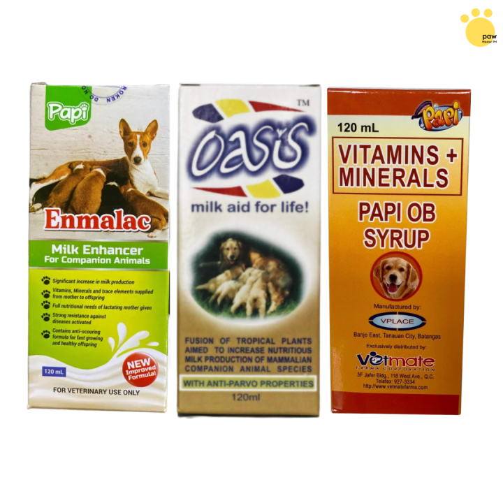 Milk Enhancer and Vitamins for Pregnant Dog - Enmalac 120ml Oasis 120ml ...