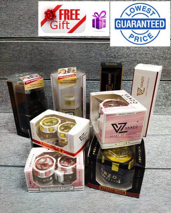 🎁 +SMALL FREE GIFT 🎁 NEW VANZO CAR PERFUME HOME PEWANGI RUMAH KERETA ...