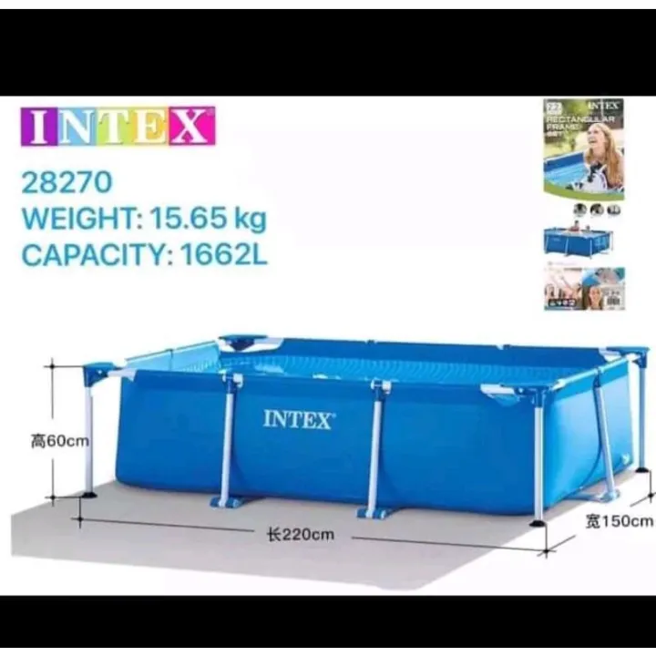 ORIGINAL INTEX FAMILY BIGGEST SWIMMING POOL STEEL PRO | Lazada PH