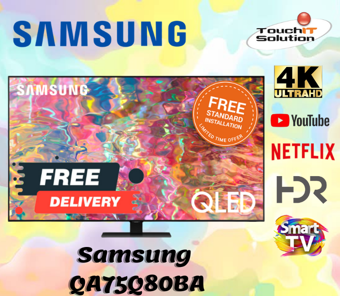 [INSTALLATION] SAM SUNG 75" 75Q80BA QLED 4K Q80B QA75Q80BA Direct Full Array Dolby Atmos Smart ...