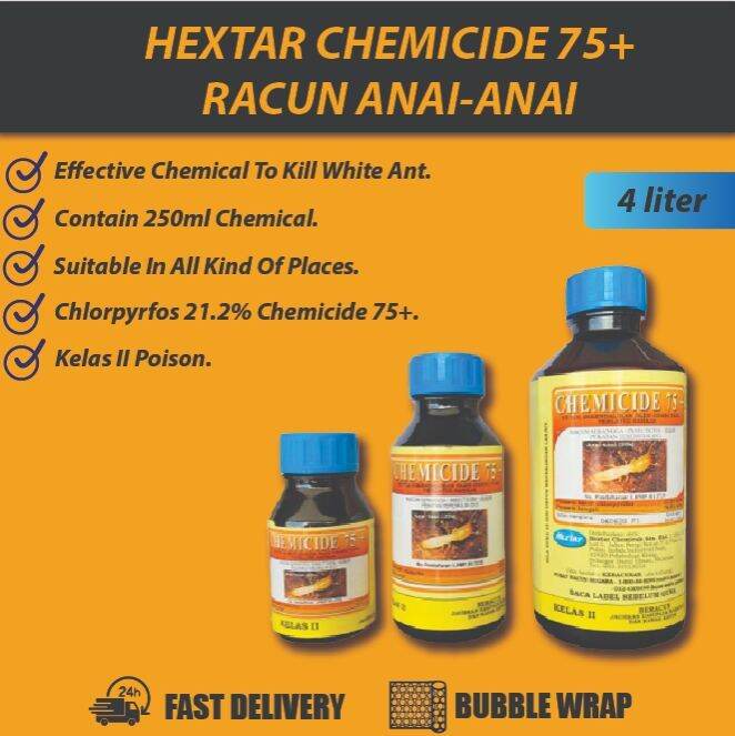 Ubat Anai-anai (4 Liter) Chemicide 75+ Termite Ant Killer Poison Pest ...