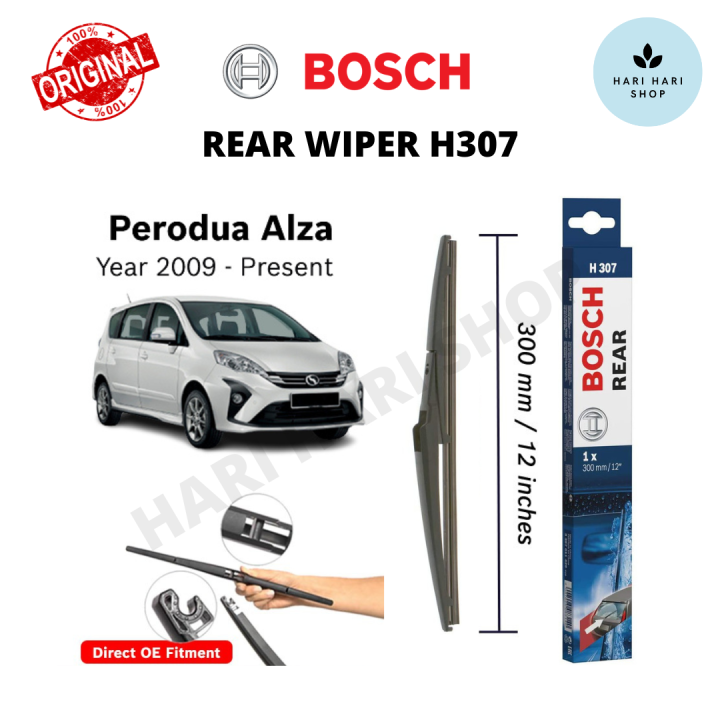 Original Bosch H307 Rear Wiper for Perodua Alza (Year 2009-Present ...