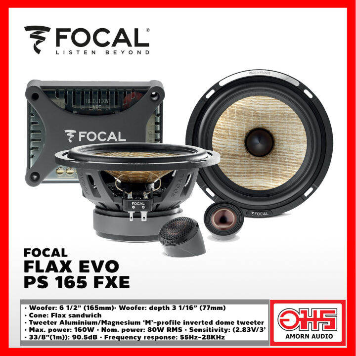 Focal Flax Evo PS 165 FXE 6.5" 2-Way Bi-Amplified Component Kit AMORNAUDIO | Lazada.co.th