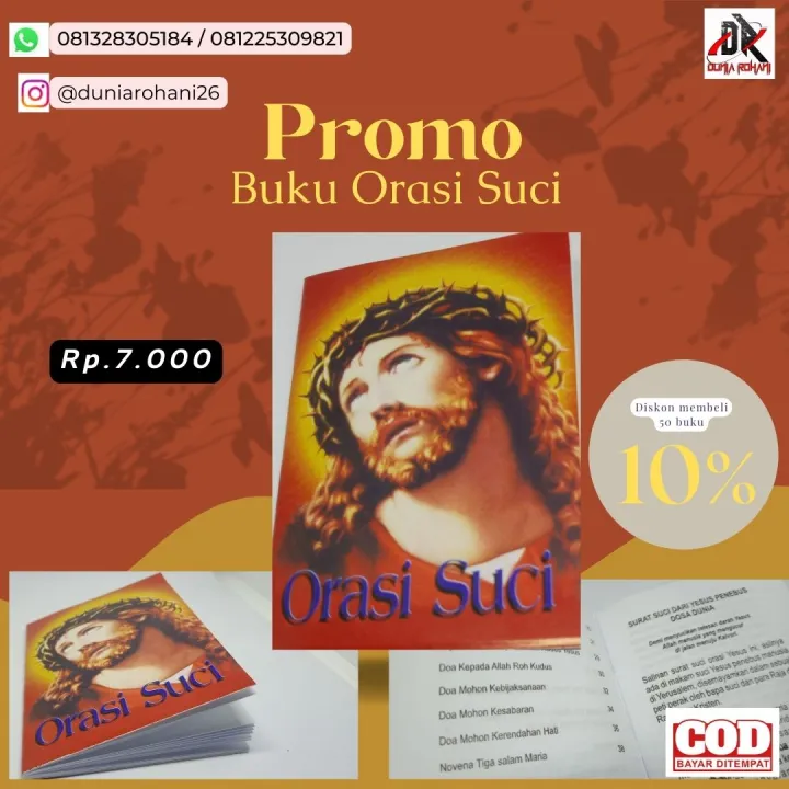 Buku Doa Orasi Suci / Buku Saku katolik / Buku Doa Katolik / Orasi Suci ...