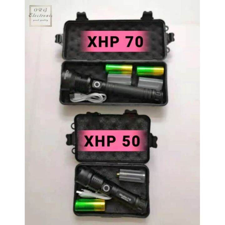 （READY STOCK )XHP 50/ XHP 70 USB TYPE RECHARGEABLE OUTDOOR LED FLASH ...