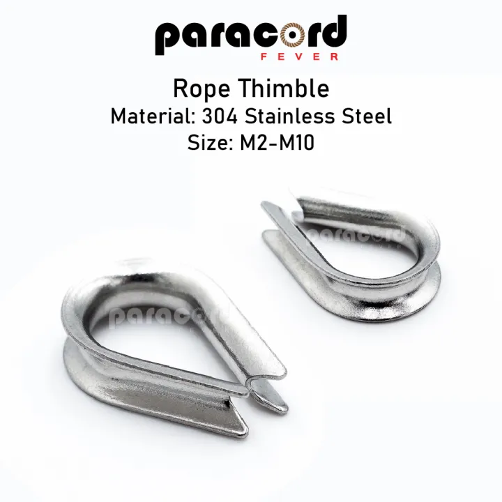 304 Stainless Steel Wire Rope Cable Thimble M2 M3 M4 M5 M6 M8 M10 | Lazada