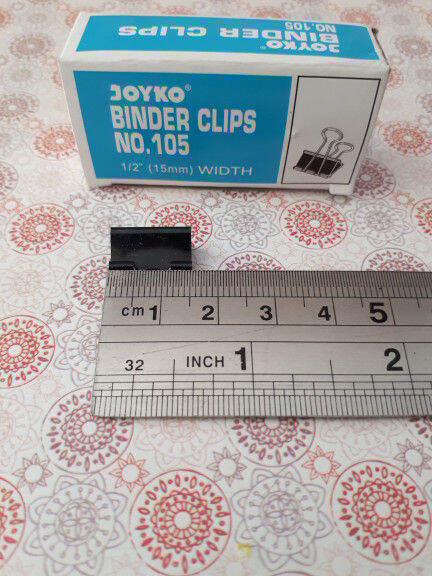 Binder Clips 105/Klip Hitam/Penjepit Kertas/Jepitan Kertas/Klip Kertas ...
