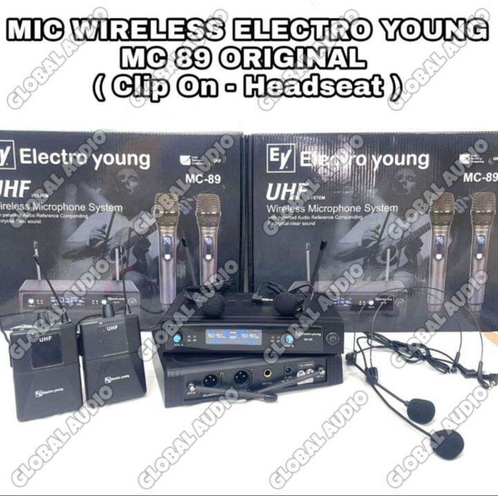 RA Mic Wireless Electro Young MC 89 Original Clip On Headseat Mc89 ...