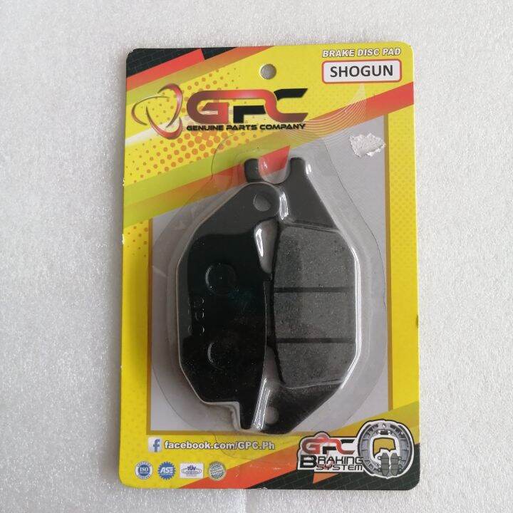 GPC Brake Pads for Suzuki Shogun/Shogun Pro/Raider 150-Rear, Yamaha R15 ...