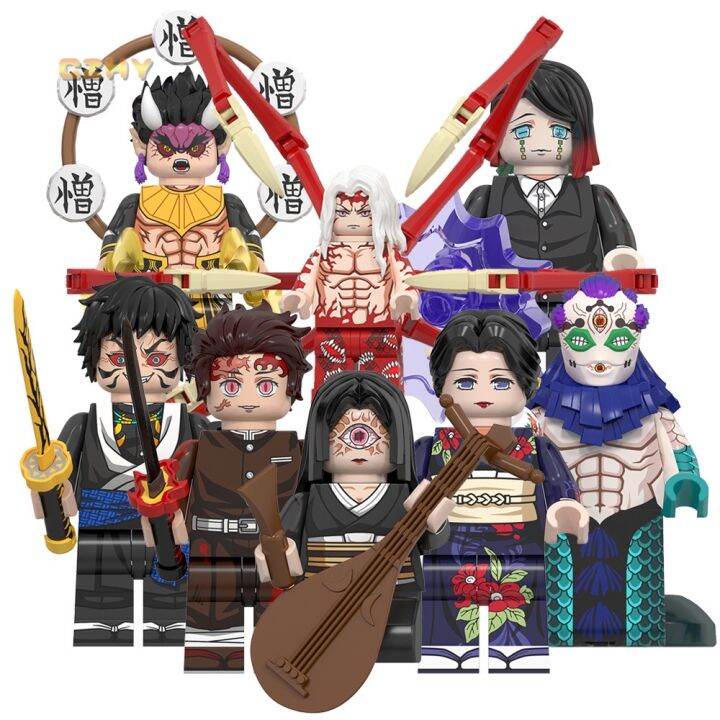WM6163 Demon Slayer Building Blocks Kamado tanjirou Kaigaku Tamayo ...