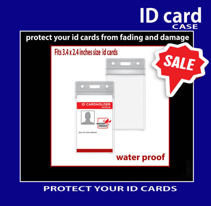 (ID CASE VERTICAL) WATERPROOF ID CARD HOLDER, CASE, NATIONAL ID ...