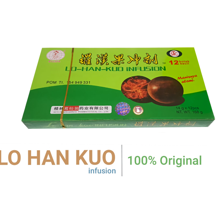 LO HAN KUO INFUSION ORIGINAL LOHAN KUO LOHANKUO ASLI PER BOX 168 GR ...