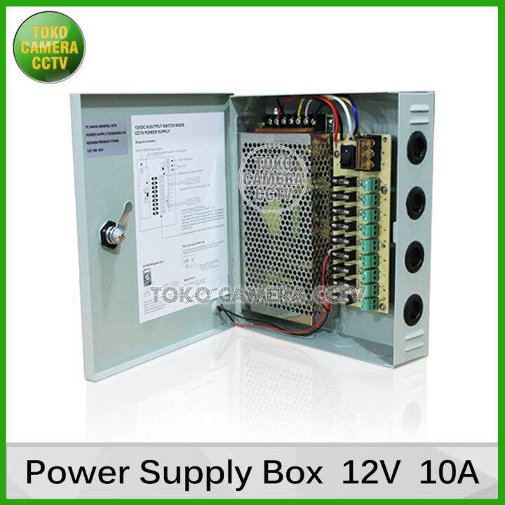 Power Supply CCTV Box 12V 10A 9 Channel | Lazada Indonesia